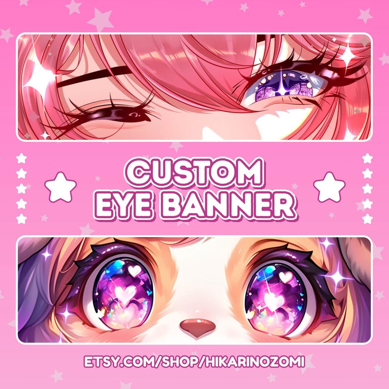 Furry Eye Banner, Twitch Banner, Eye Illustration, Eye Banner Custom ...