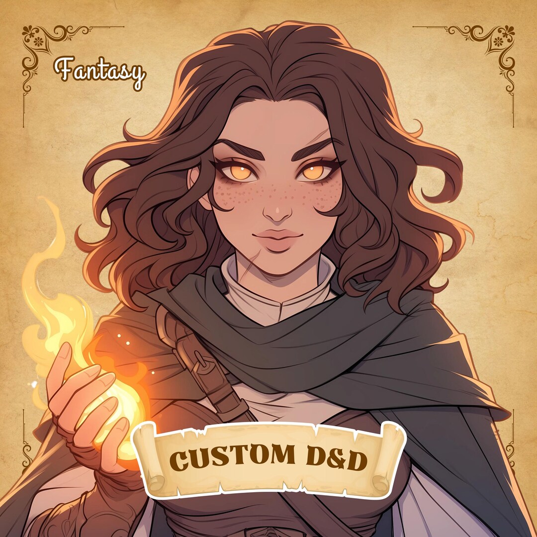 CUSTOM DND Character, Dnd Character Commission,dnd Christmas Gift ...