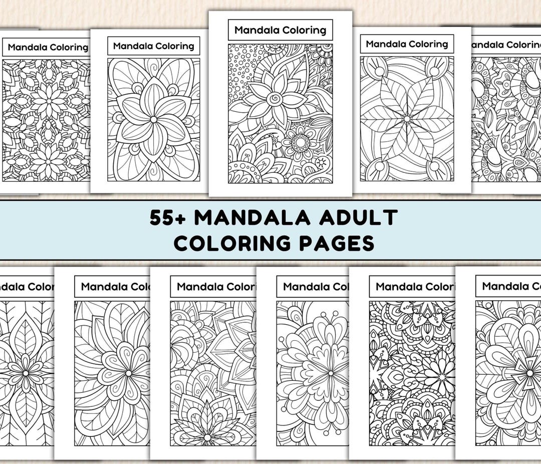 55+ Mandala Coloring Pages, Adult Coloring Pages, Printable Coloring ...