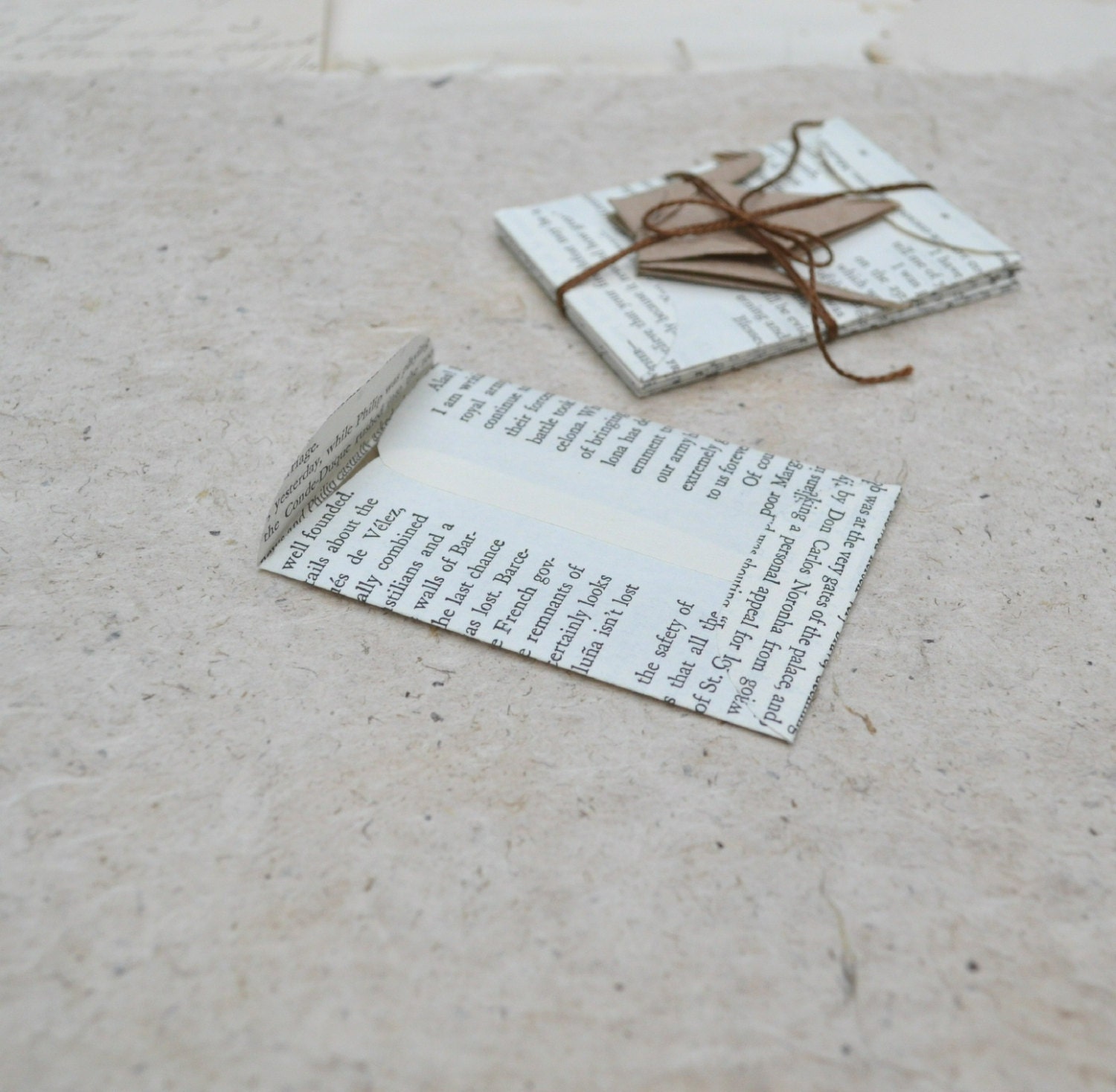 Mini Book Page Envelopes and Cards Coin Envelopes Gift | Etsy