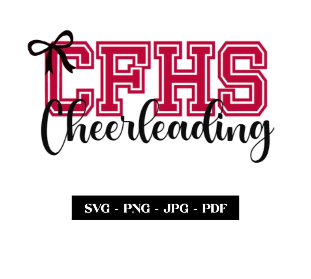 EDITABLE INSTANT DOWNLOAD Cheerleading Template, Bow, Team Name, Svg ...