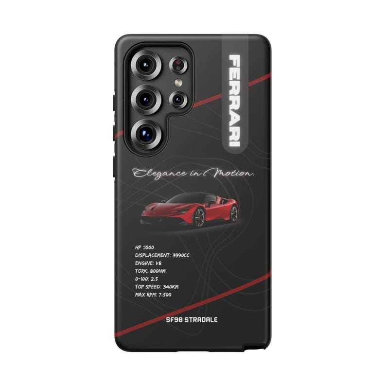 Ferrari SF90 Stradle Luxury Car Phone Case for Italian Car Lovers ...