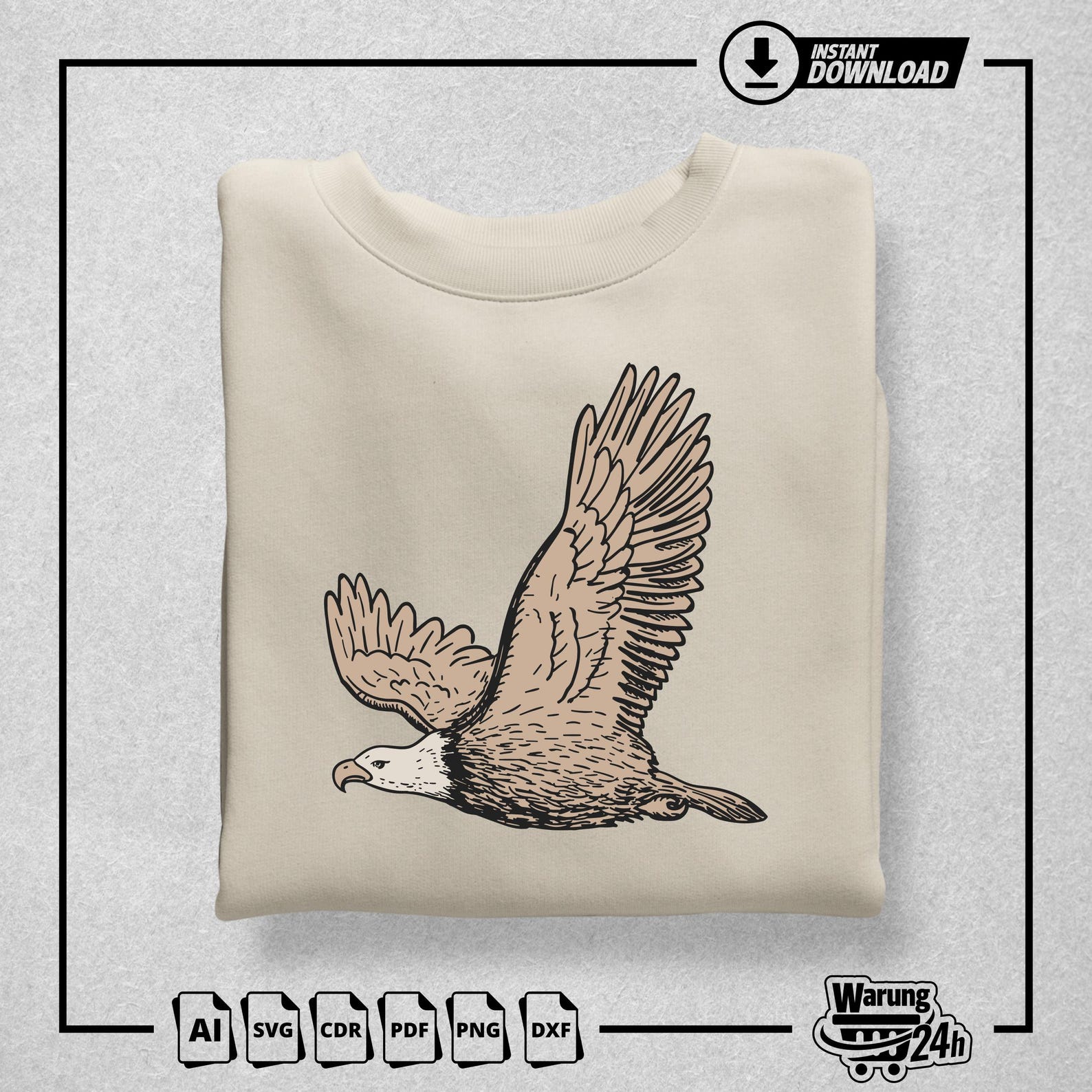 Falcon SVG Bundle, PNG, Falcon Clipart, Hand Drawn Falcons Vector ...