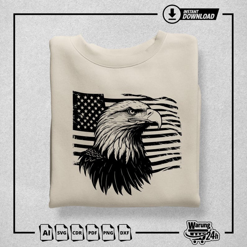 American Flag Eagle SVG, 4th of July SVG Bundle, Patriotic SVG ...
