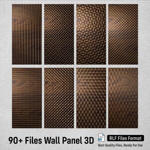 Wall Panel 3D RLF Files for CNC Router, Aspire Artcam & CNC 3D Model ...