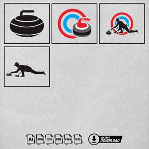 Curling Svg, Curling Sport Svg, Curling Stone Svg, Clipart, Cut Files ...