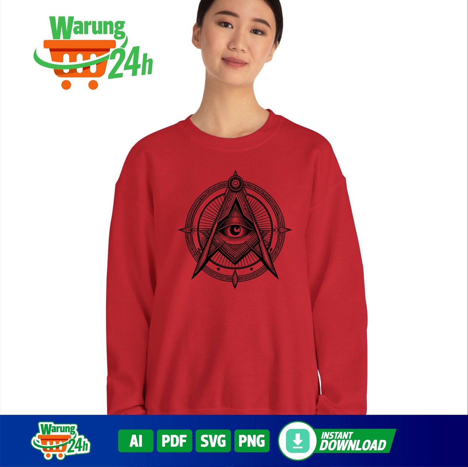Masonic Square and Compass SVG | Freemason Fraternity Design for Cricut ...