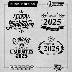 Graduation SVG Bundle, Proud Graduate 2025 SVG, Senior 2025 Svg, Class ...