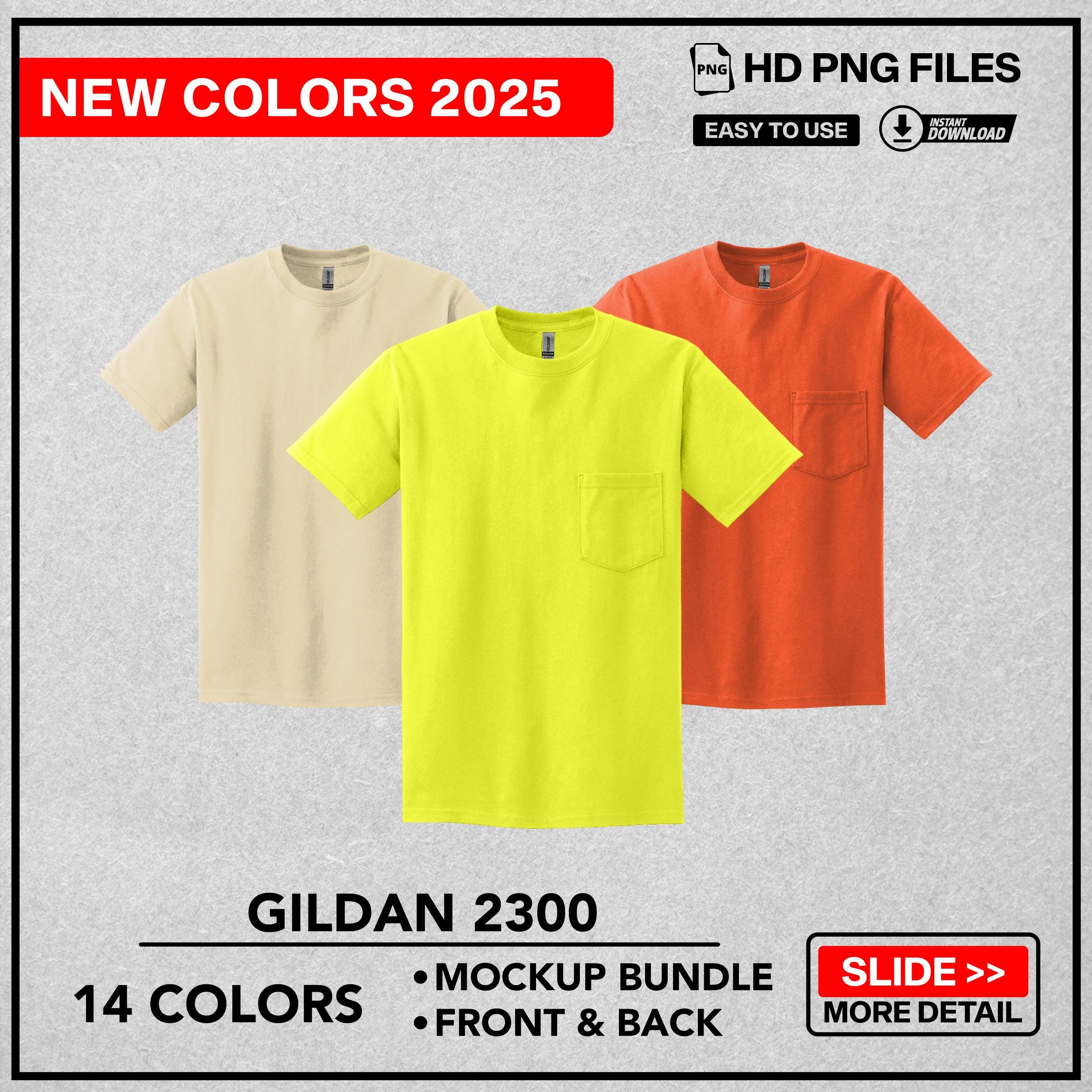 Gildan Mockup 2300 PNG, High-quality Gildan 2300 T-shirt Mockup, G2300 ...