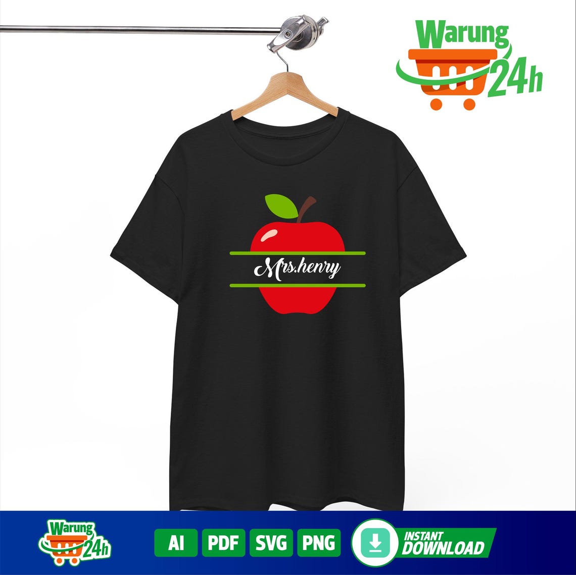 Apple Split Monogram SVG, Teacher Monogram SVG, Apple Name Frame Svg ...