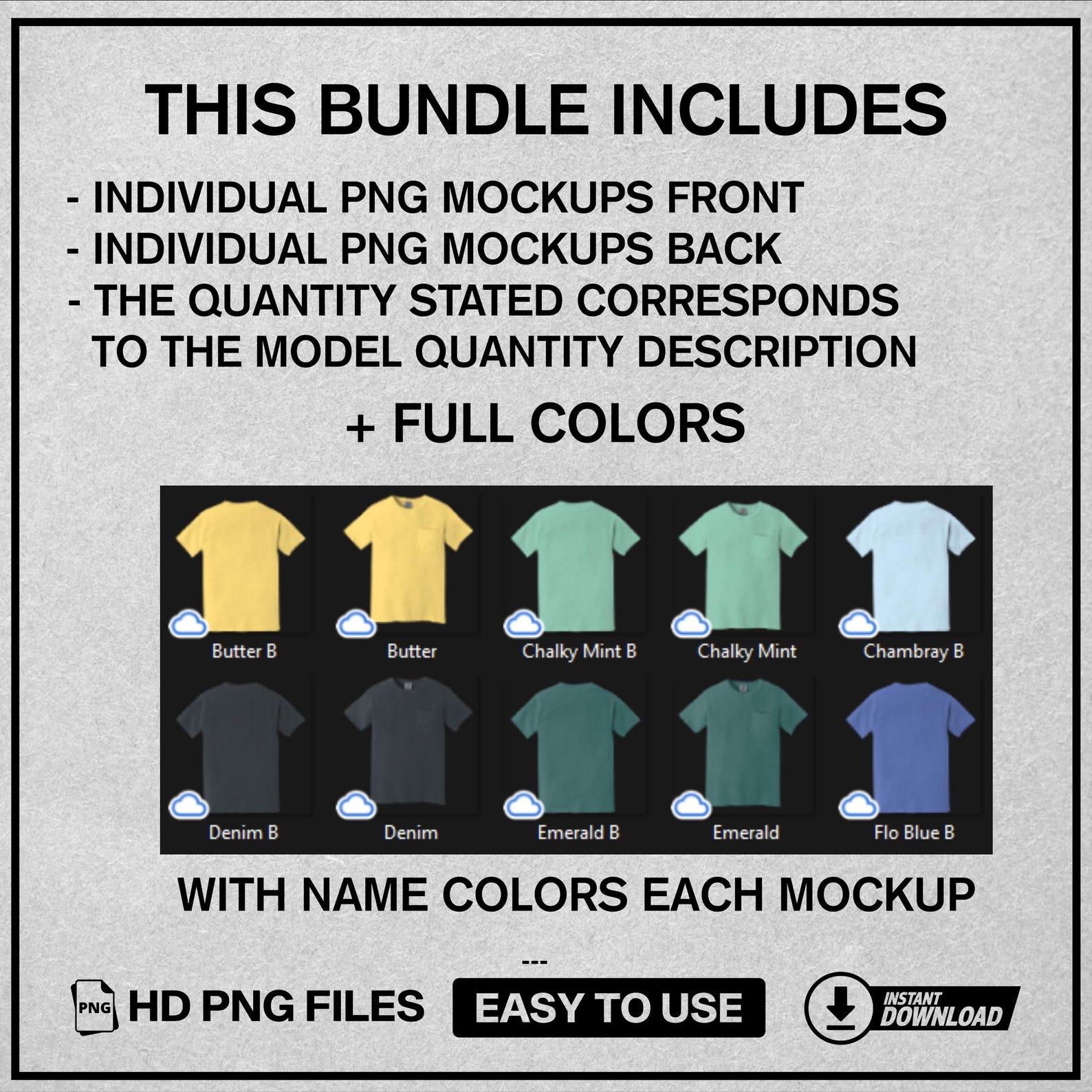 Port Company PC78H Mockup PNG, High-quality Port Company PC78H T-shirt ...