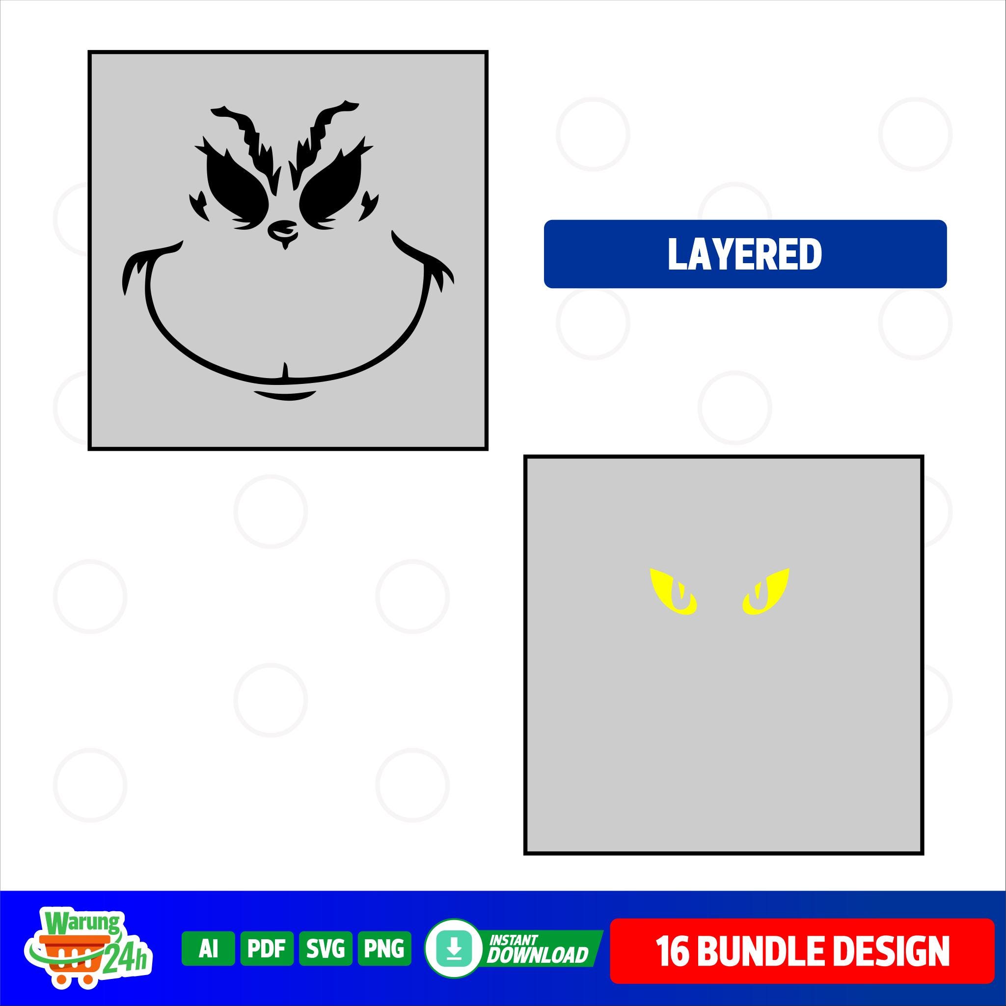 Grinch Face Svg | Grinch SVG | Grinch Face Silhouette | Christmas Grinch Face - Etsy