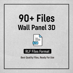 Wall Panel 3D RLF Files for CNC Router, Aspire Artcam & CNC 3D Model ...
