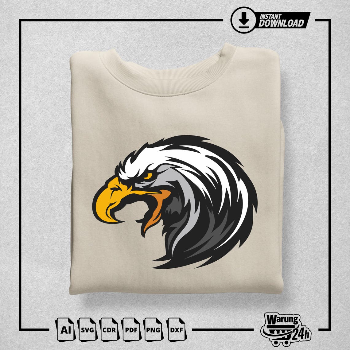 Falcon SVG Bundle, PNG, Falcon Clipart, Hand Drawn Falcons Vector ...