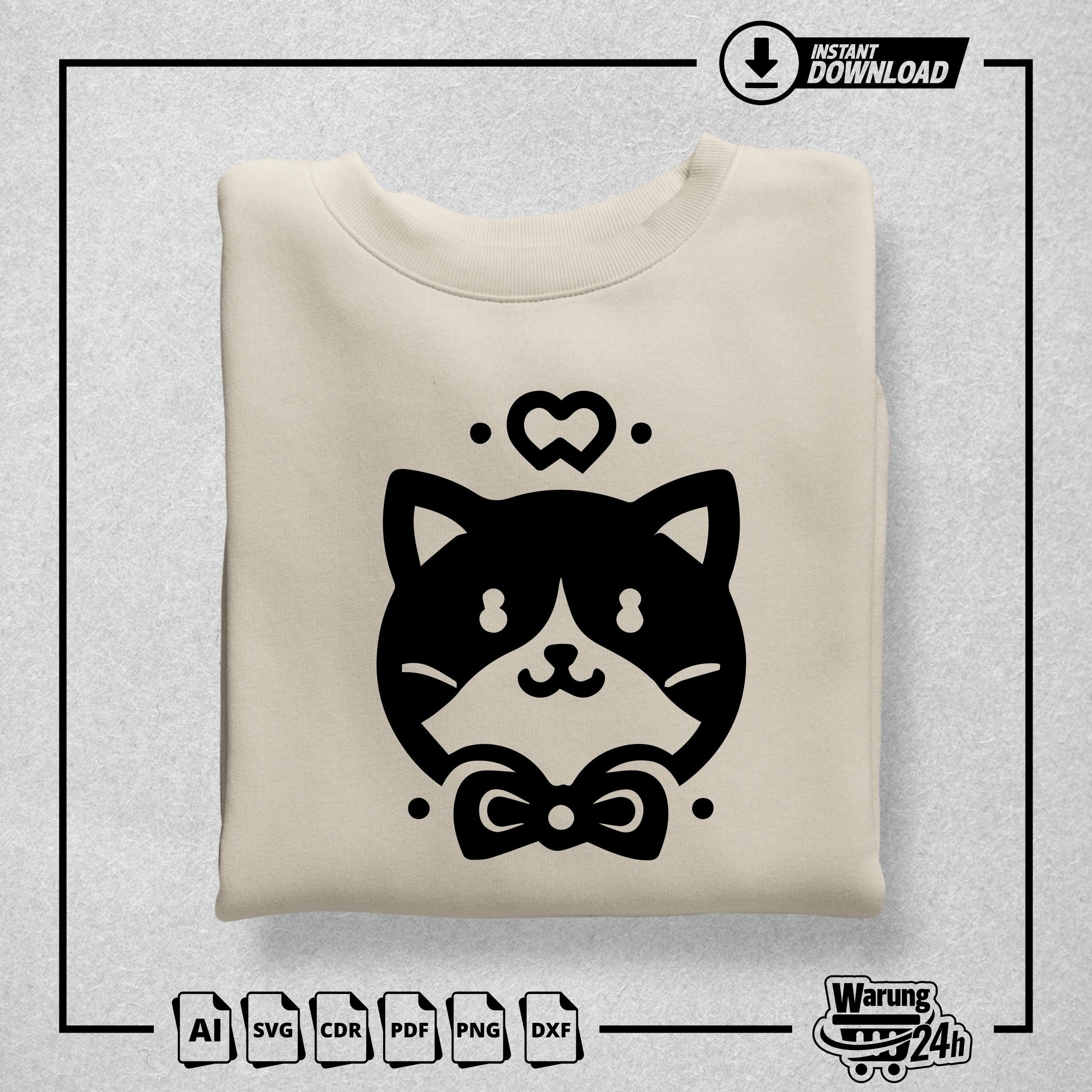 Cat Bundle Silhouette | Cat Head & Face SVG | Kitten, Cat Cut Files ...