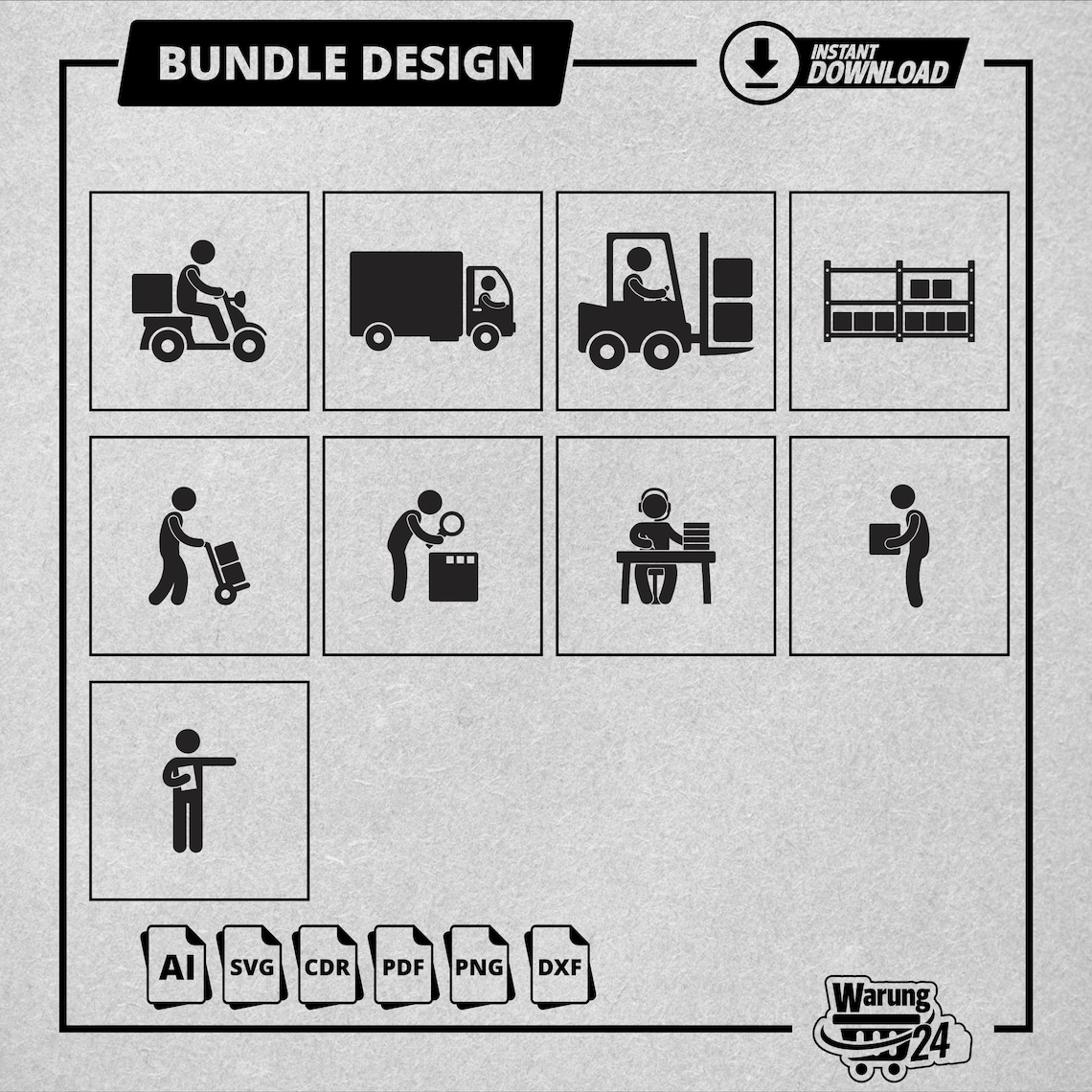 Stick Figures SVG Logistic Shipping Freight, Warehouse Transportation ...