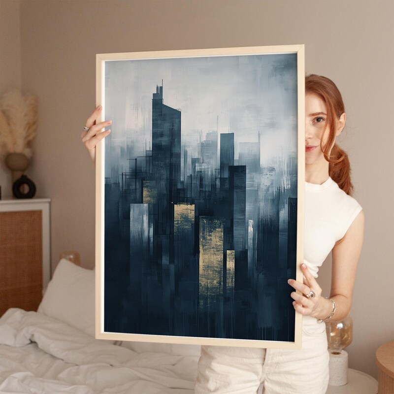 Abstract Cityscape - Etsy