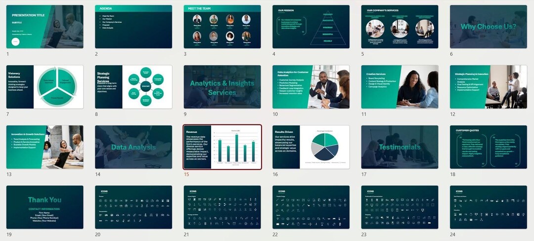Professional Business Powerpoint Template | Clean & Modern Slide Deck ...
