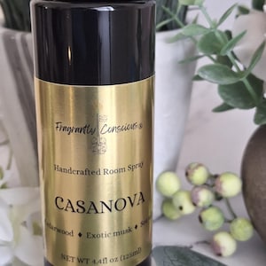 Casanova Room Spray | Handcrafted Cedarwood, Exotic Musk, Sea Salt ...