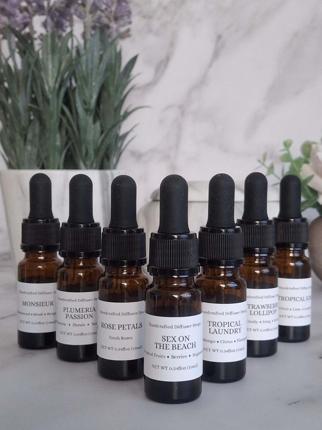 Luxury Scented Diffuser Drops With Glass Dropper - Etsy