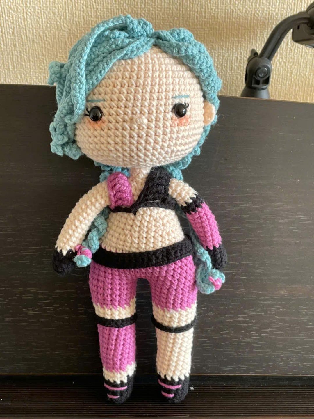 Jinx Amigurumi Doll Handmade Crochet Plush Arcane & League of Legends ...