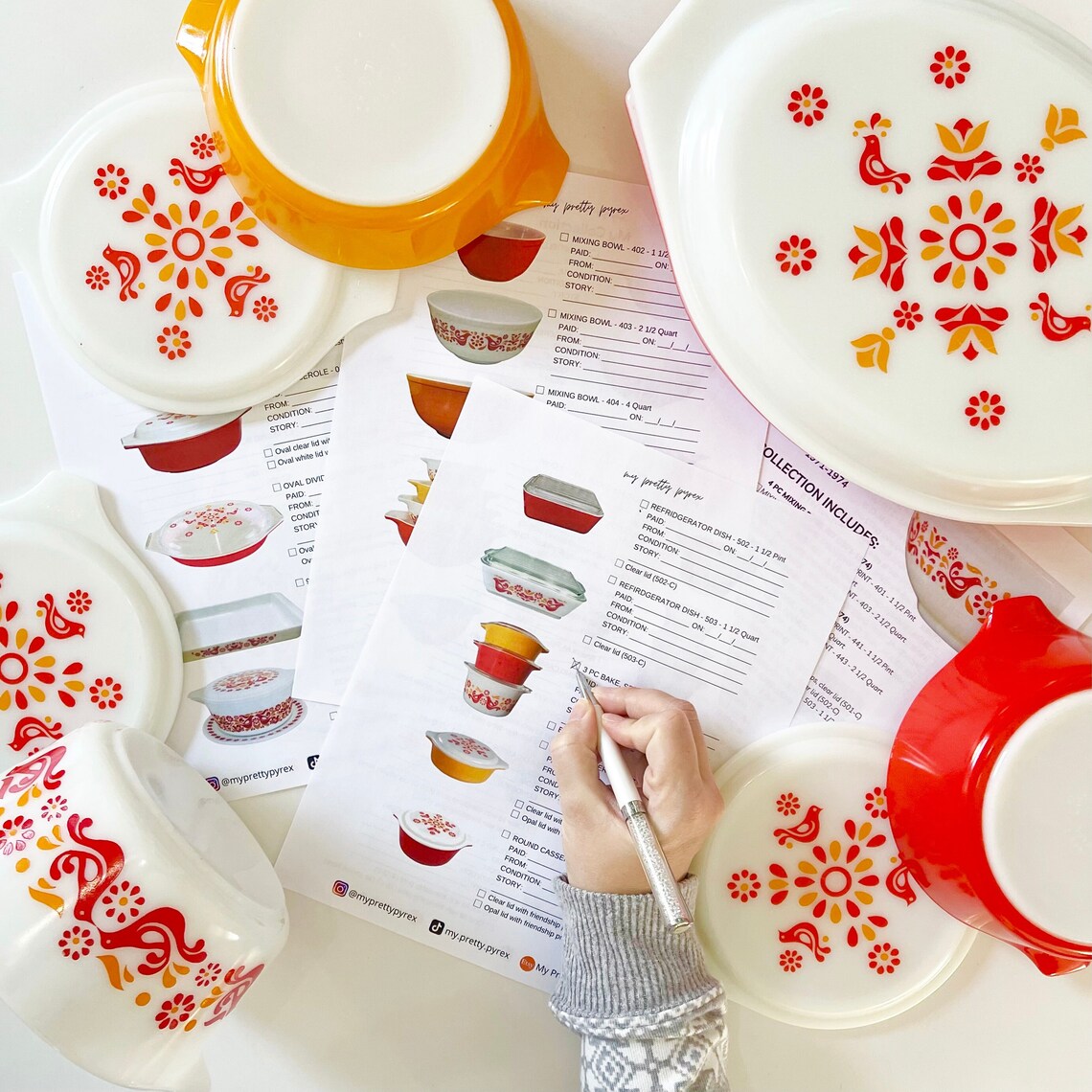 Friendship - Pyrex Collectors Checklist by "my Pretty Pyrex" - Instant ...