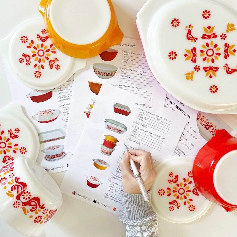 Friendship - Pyrex Collectors Checklist by "my Pretty Pyrex" - Instant ...