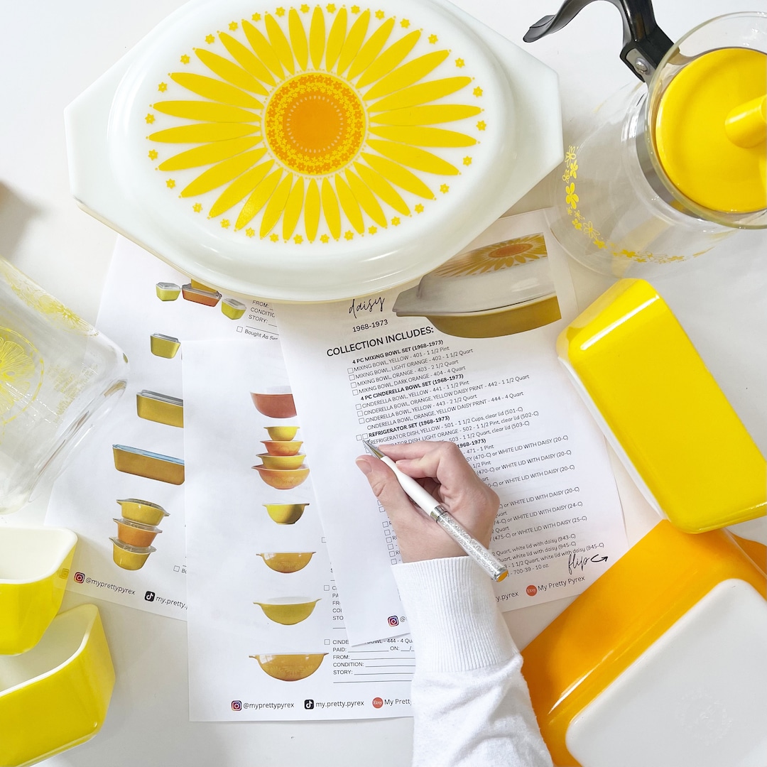 Daisy - Pyrex Collectors Checklist by "my Pretty Pyrex" - Instant ...