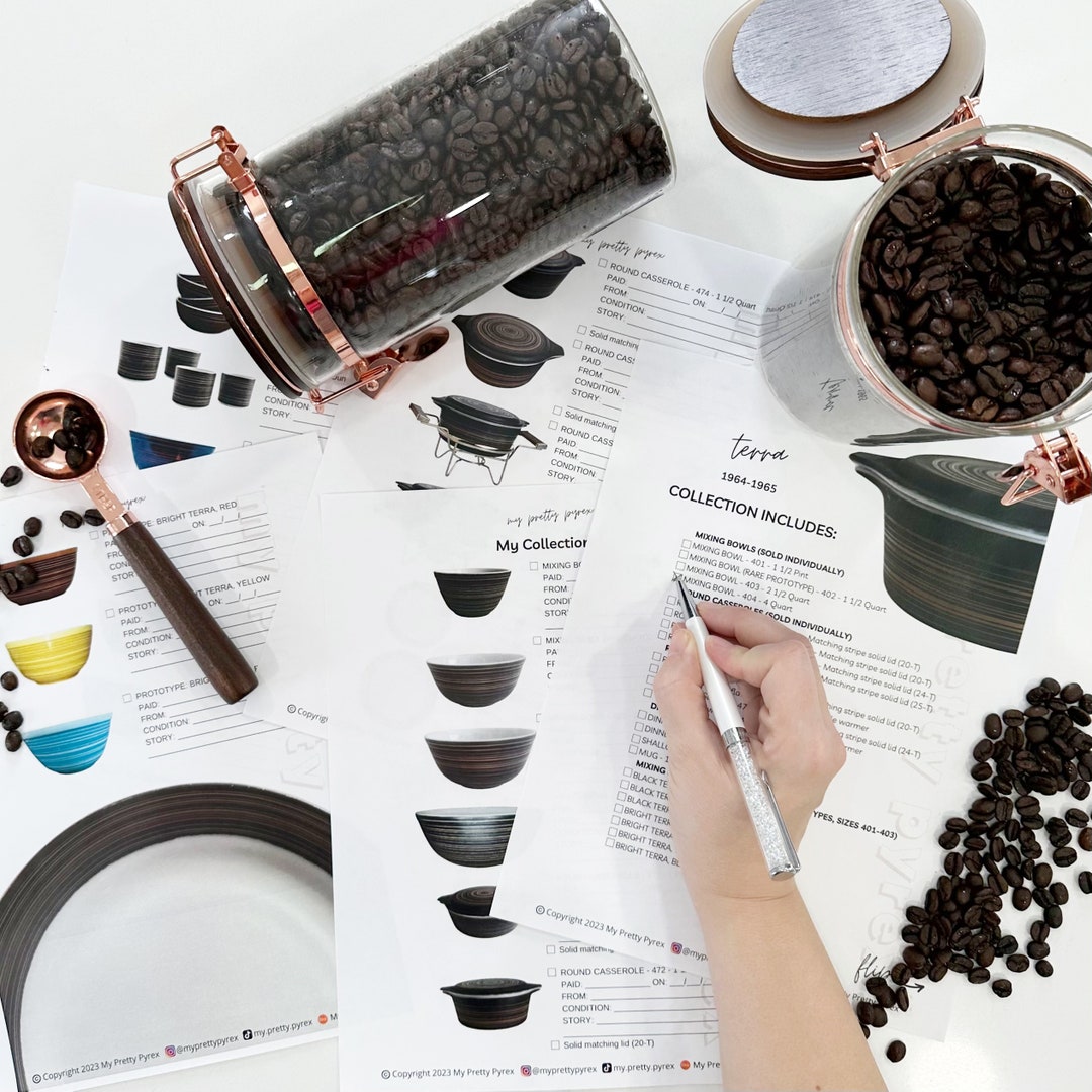 Terra - Pyrex Collectors Checklist by "my Pretty Pyrex" - Instant ...