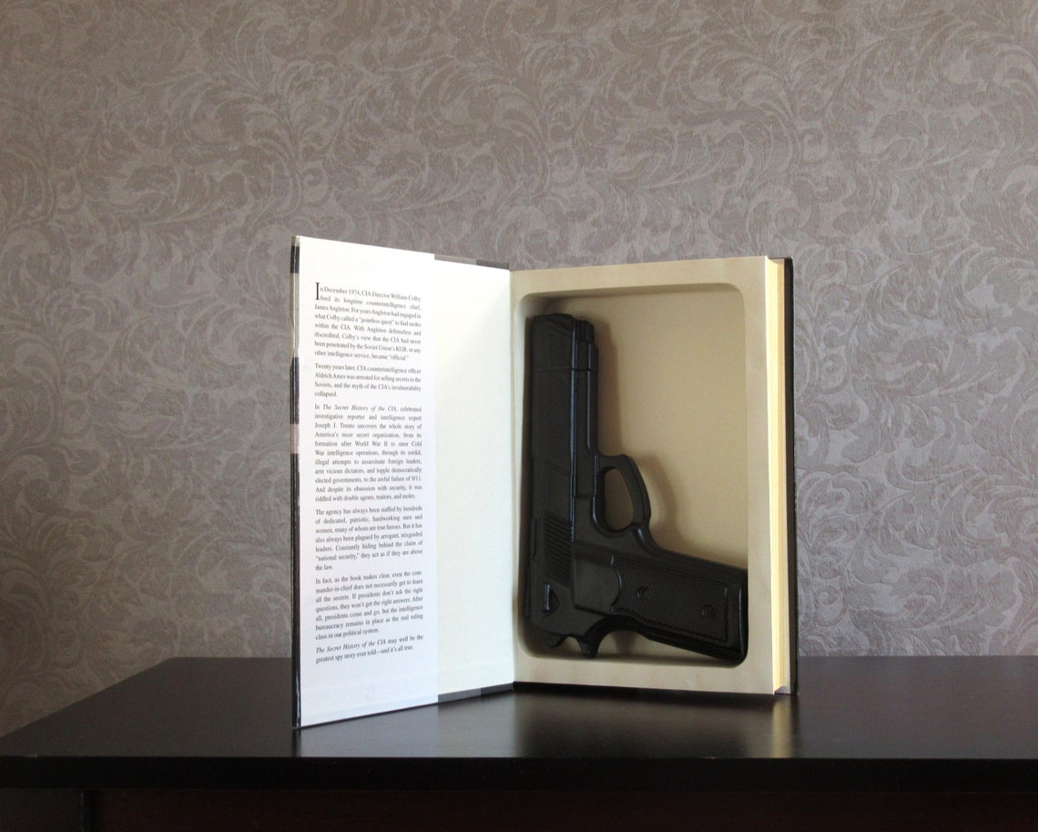 Hollow Book Gun Safe The Secret History of the CIA | Etsy
