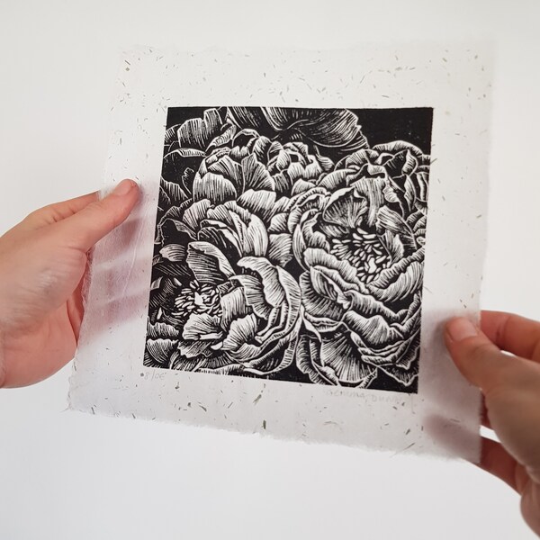 Linocut - Etsy UK