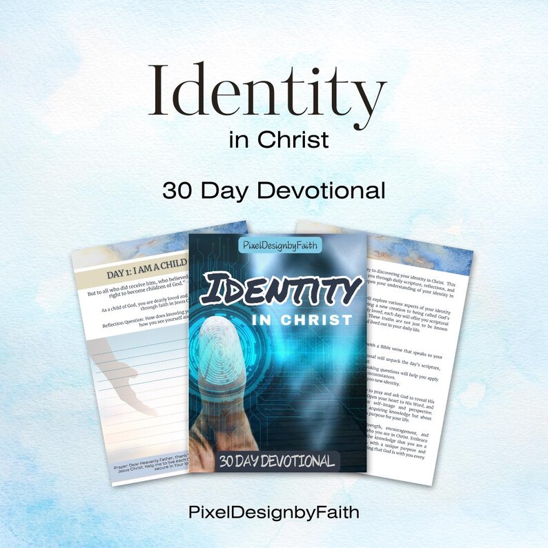 Identity in Christ - 30 Day Devotional - Etsy