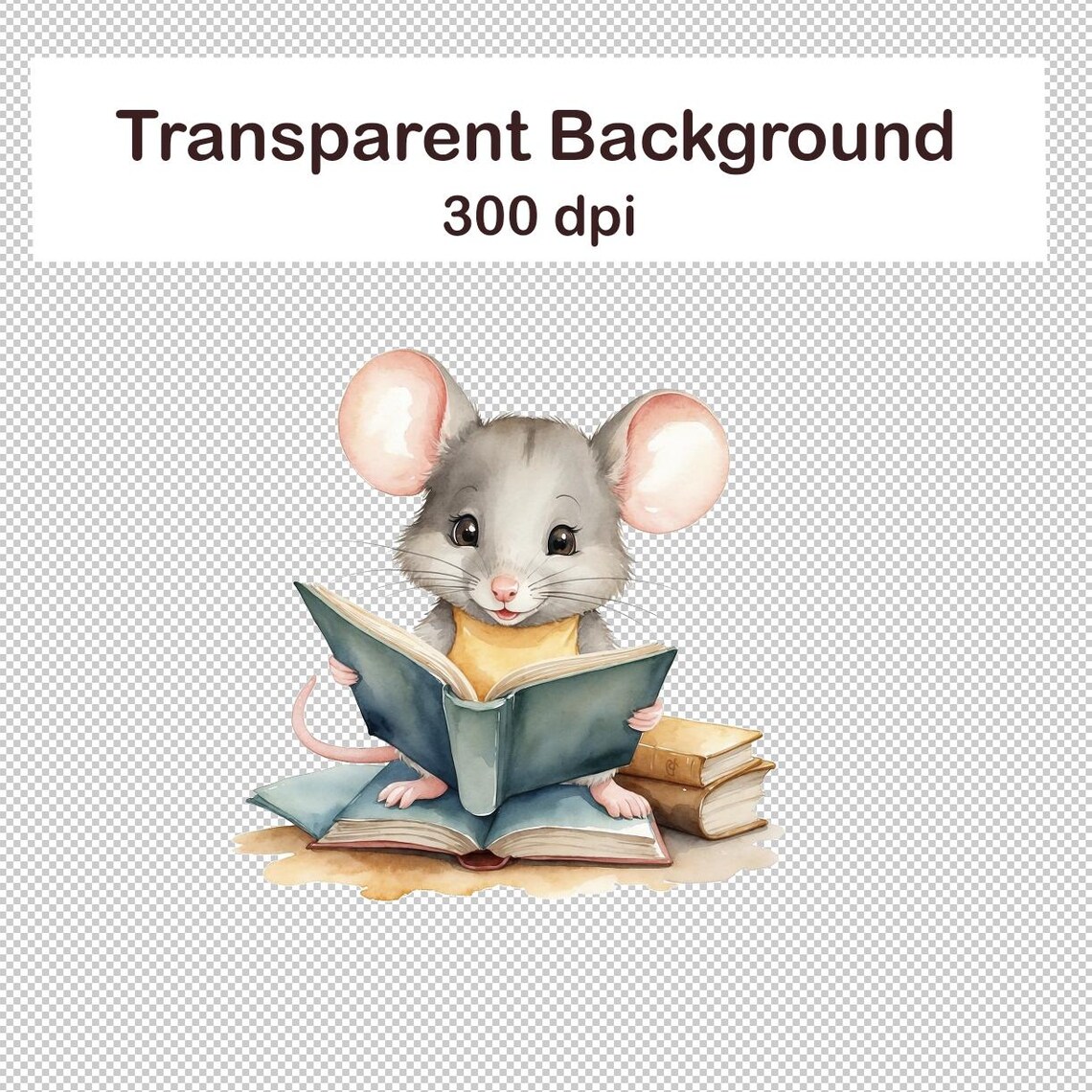 Mouse Clipart Bundle, Mouse Hole PNG, Mice Clip Art, Reading Mouse PNG ...