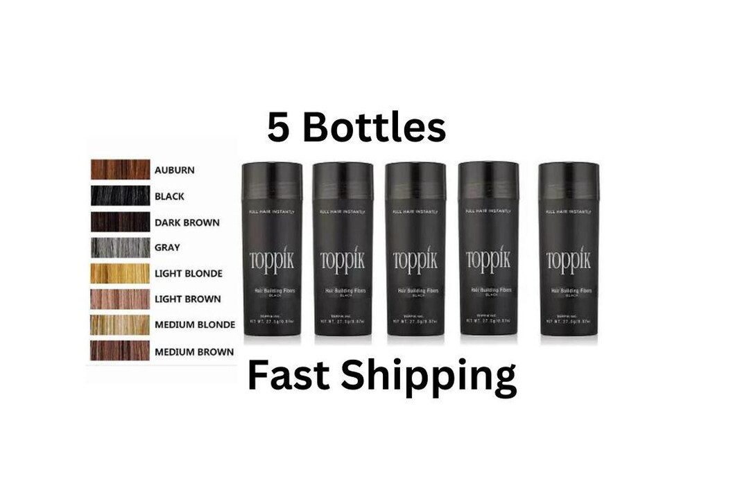 Toppik Dark Brown Black Medium Brown Grey Light Blonde Medium Blonde 27 ...