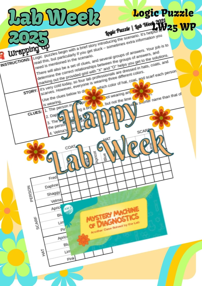 Lab Week 2025 | Logic Puzzle | Wrapping Up - Etsy