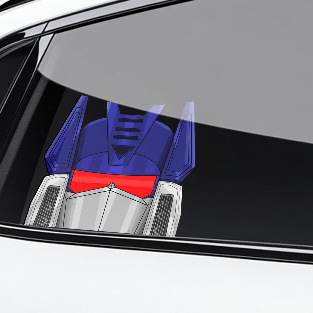 Transformers Peeker Sticker, FREE SHIPPING Peeking Car Window - Bumper ...