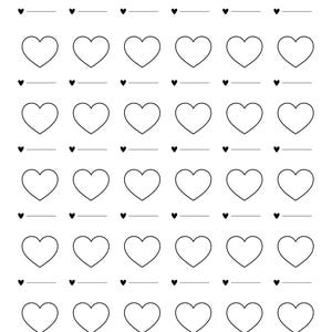 Heart-shaped Color Card Printable PDF & PNG - Etsy