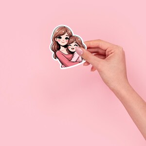 8pcs Mother and Daughter Printable Stickers Png, Inspirational Sticker ...