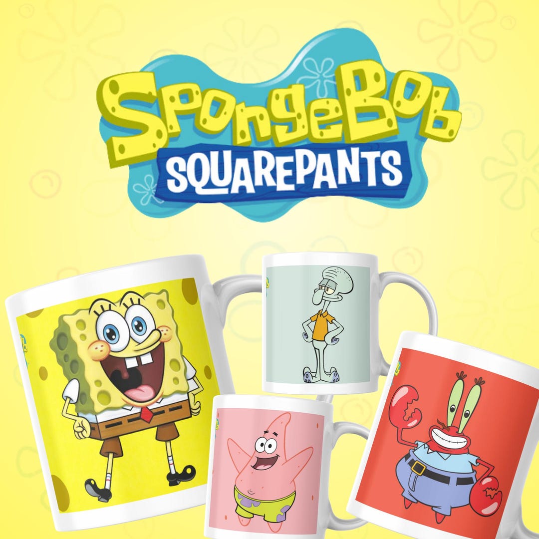 Spongebob Sublimation Template - Etsy