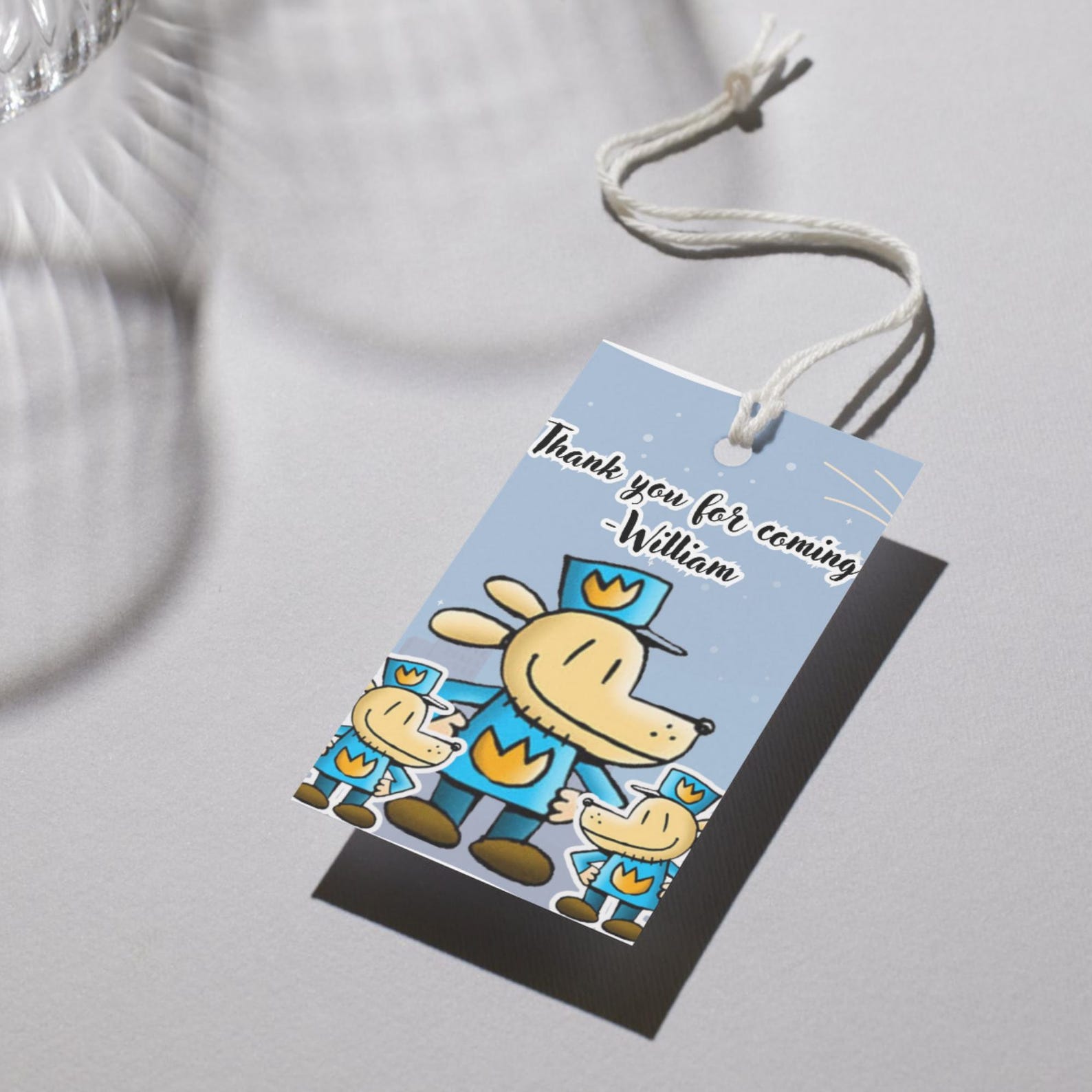 Dog Man Birthday Theme Kids Editable , Dogman Party Invitation Card ...