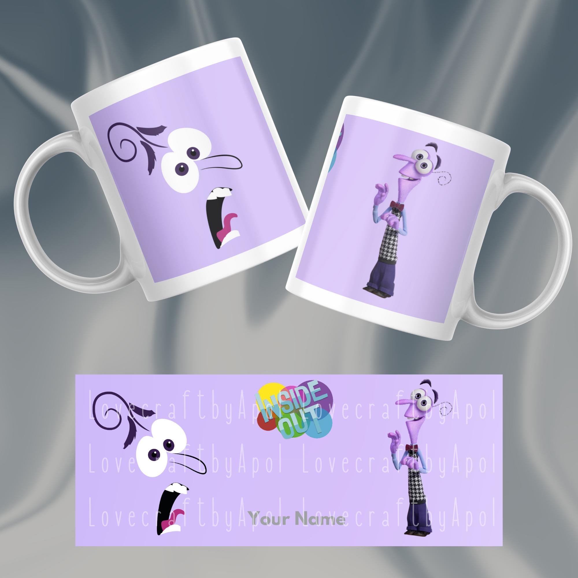Inside Out Mug Sublimation Template, Digital Download, Anime Mug ...