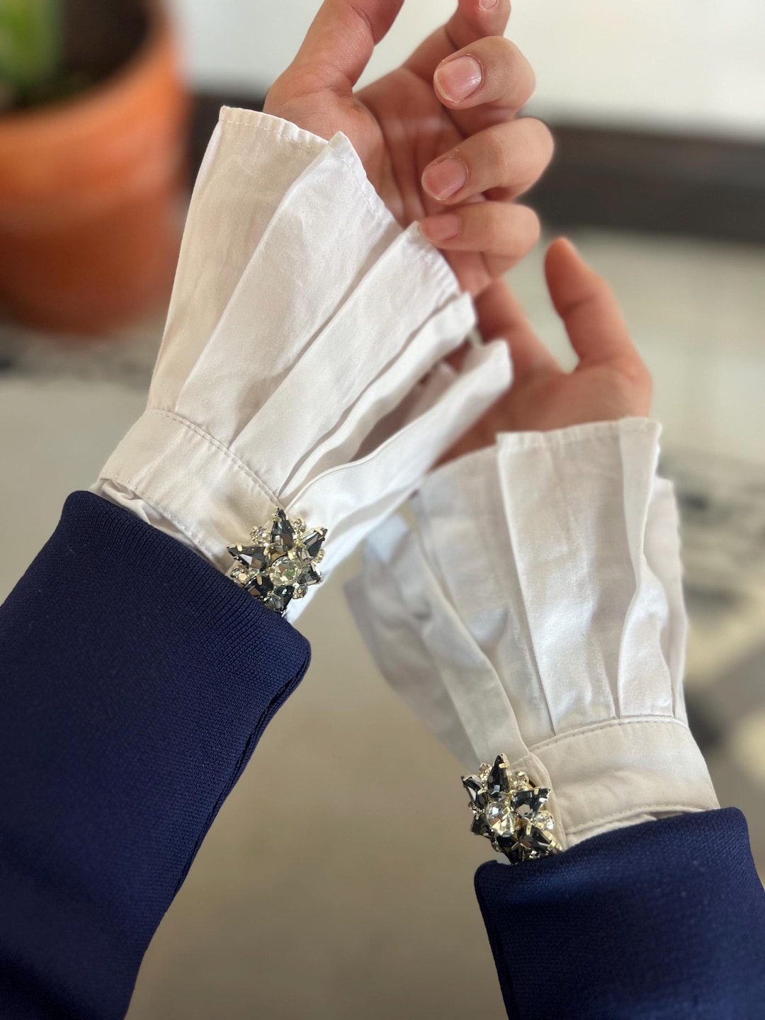 Crystal Button Jewel – Luxury Cuff Button, Button Cover Cufflinks ...