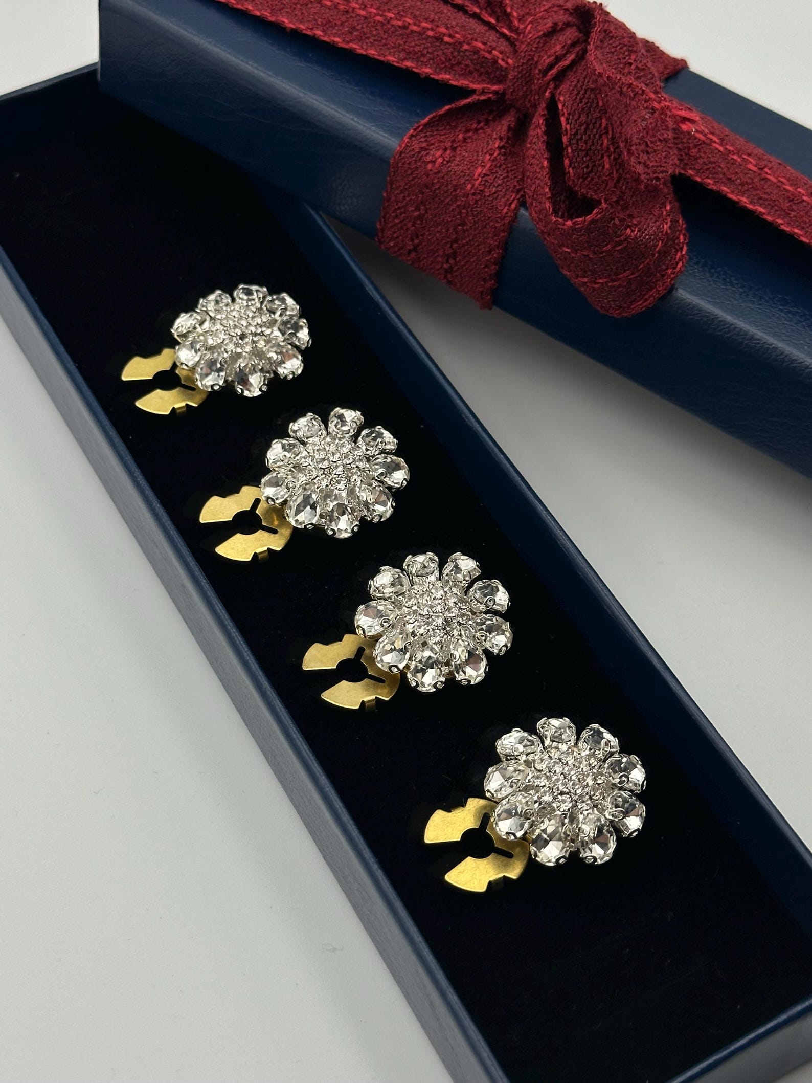 Luxury Rhinestone Shirt Buttons – Statement Crystal Button Covers for ...