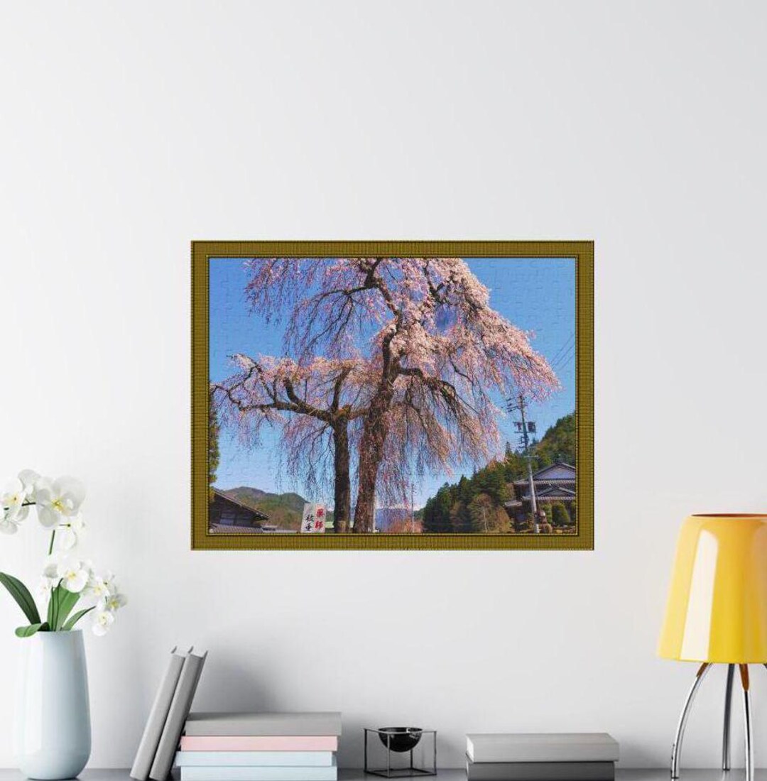 Cherry Blossom Puzzle - Japanese Spring Scenery, Relaxing Jigsaw Gift ...