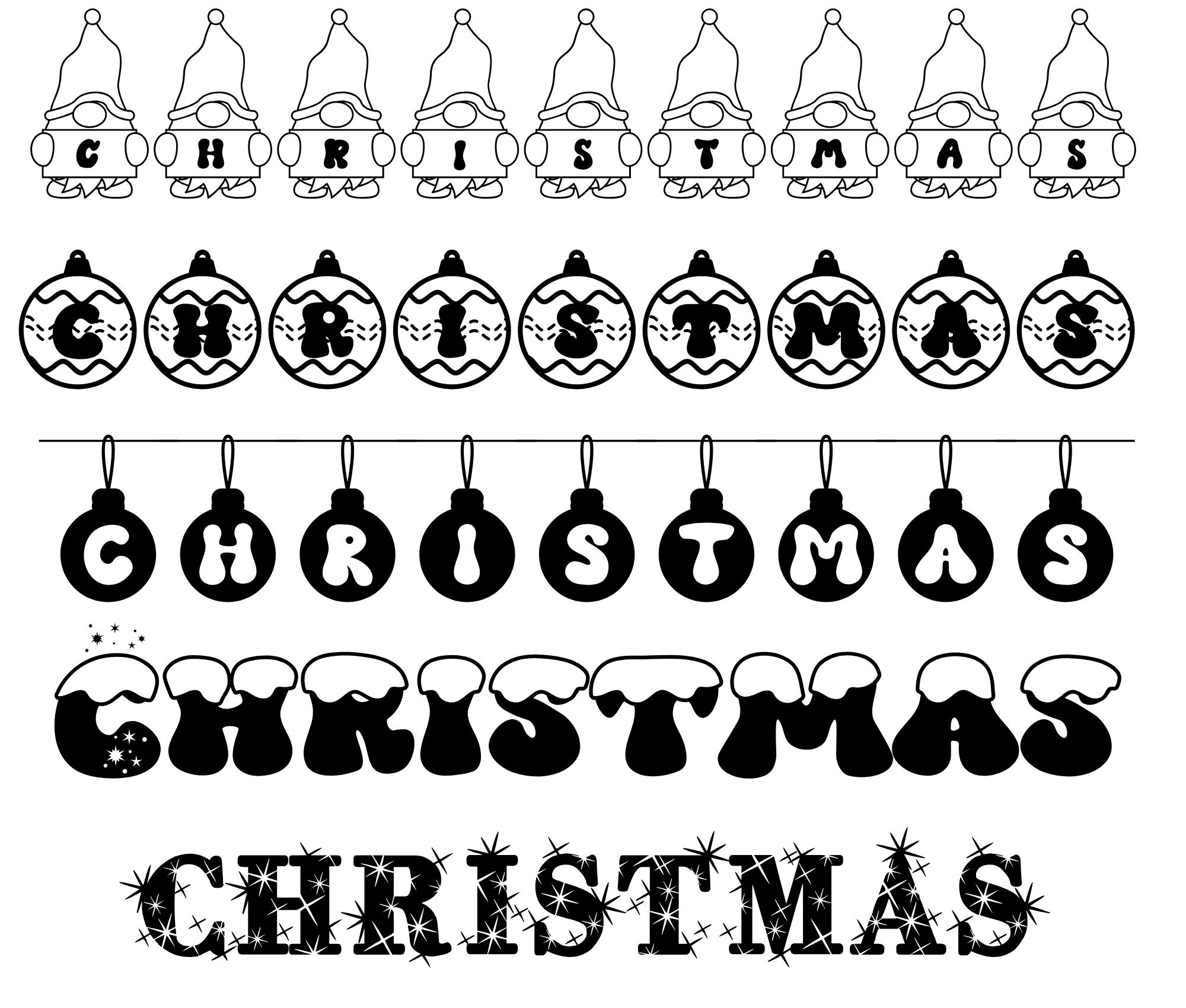 Mega Christmas Font Bundle: 20+ Festive Fonts for Custom Christmas ...
