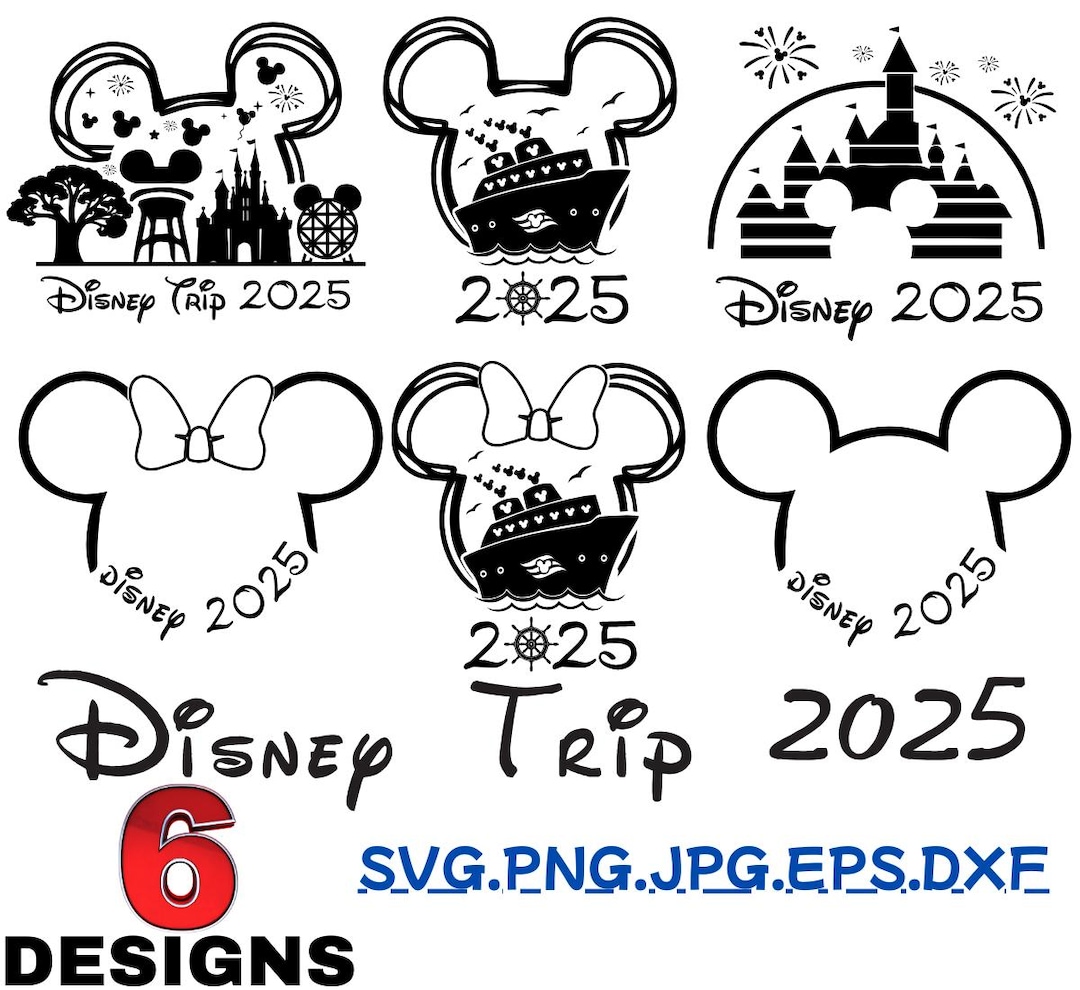 Disney Trip 2025 SVG PNG, Family Vacation Cut Files - Etsy