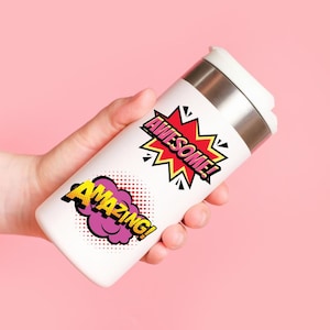 Comic Action Bubbles SVG Bundle: Cartoon Style, Birthday, and Comic ...