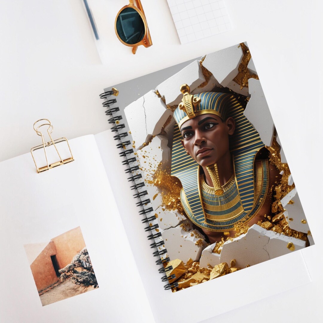 Egyptian Pharaoh Spiral Notebook: Ruled Line Journal - Etsy