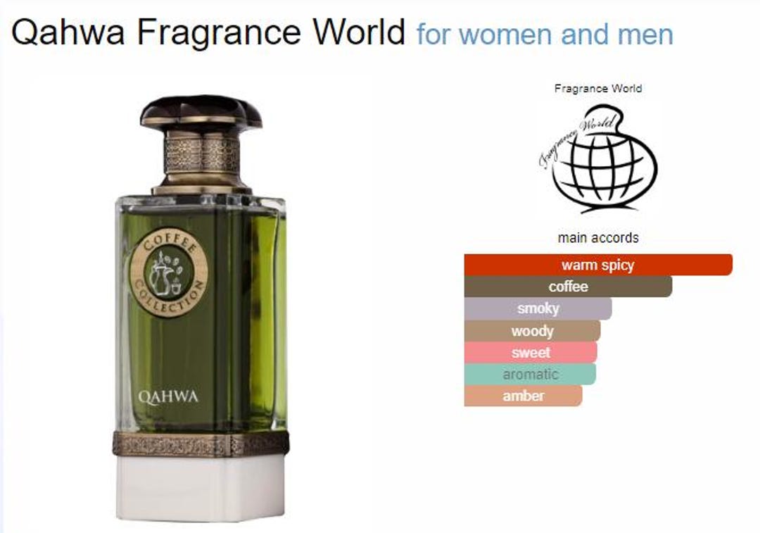 Eau de Parfum-Qahwa by Fragrance World-100ML - Etsy France