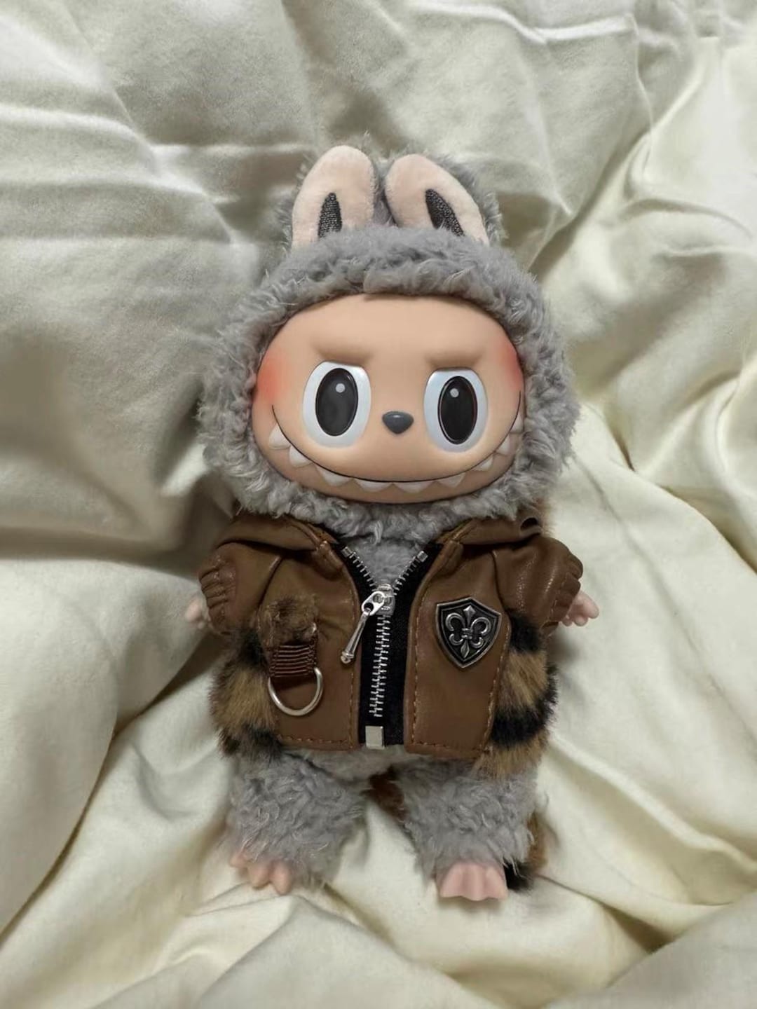 Labubu Leather Jacket Labubu Clothes Handmade Labubu Outfit Gifts for ...